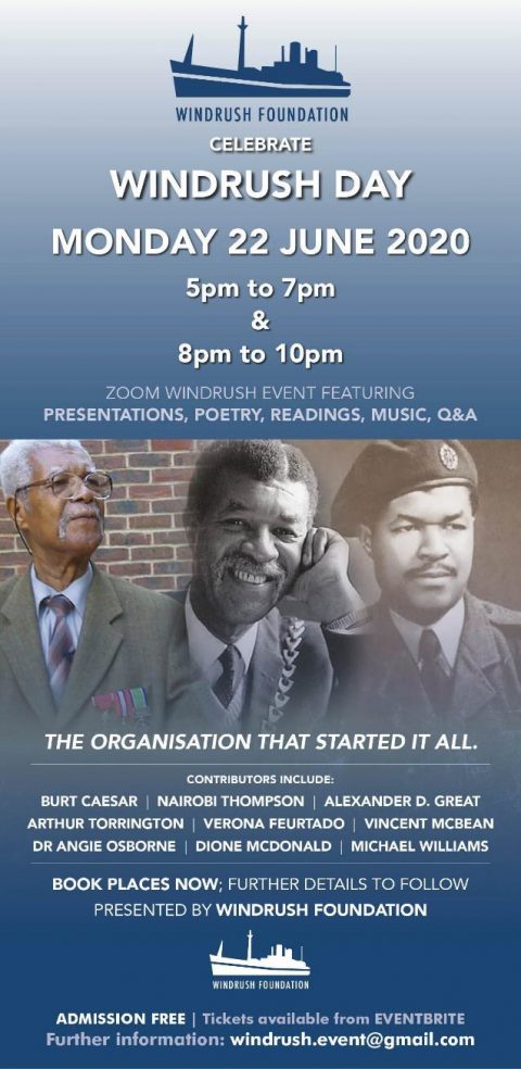 Windrush Day ZOOM Events - Windrush Foundation