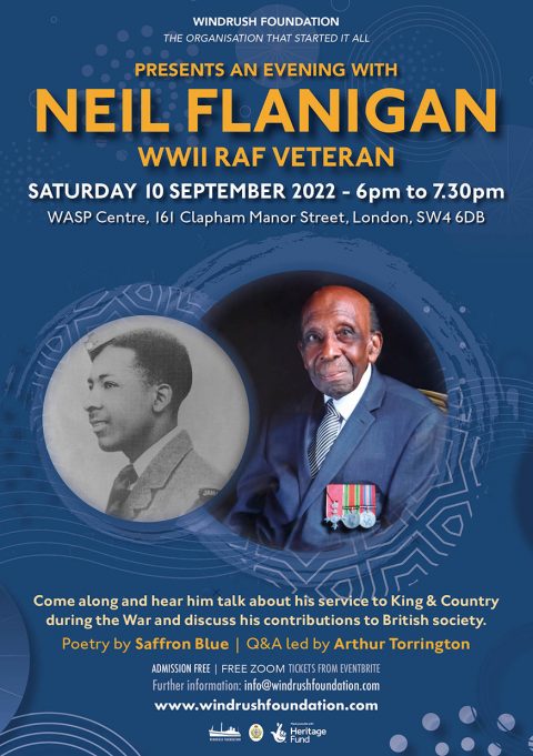 Neil Flanigan WWII RAF Veteran - Windrush Foundation