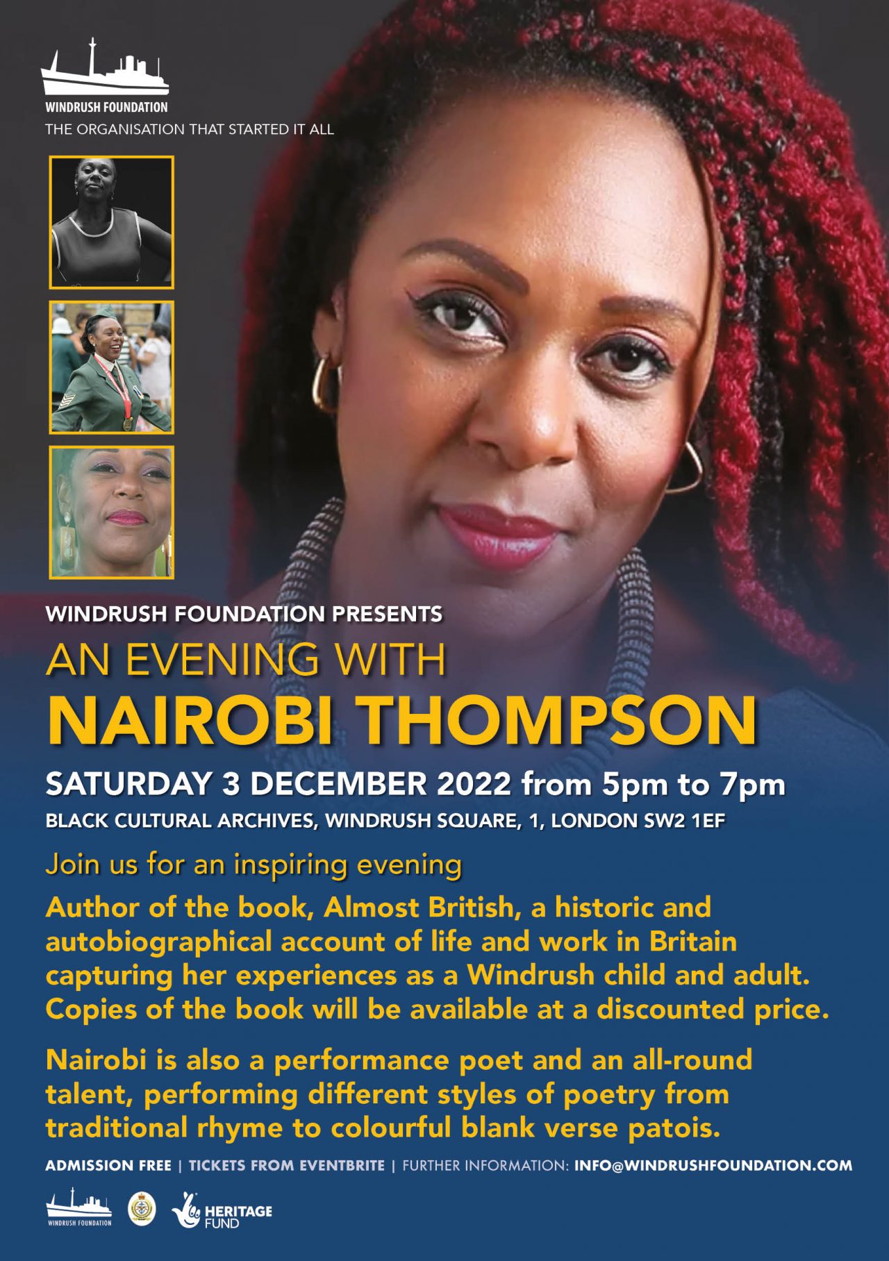 An Evening with Nairobi Thompson - Windrush Foundation