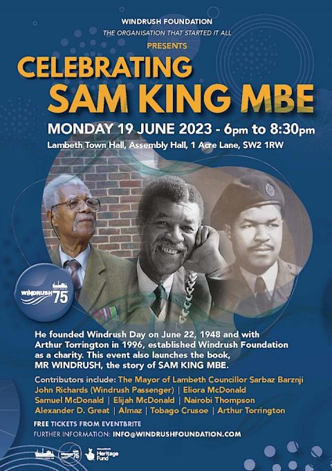 WINDRUSH 75 - CELEBRATING SAM KING MBE - Windrush Foundation