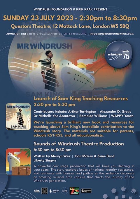 Windrush 75 Sam King MBE Teaching Resources & Windrush Theatre ...